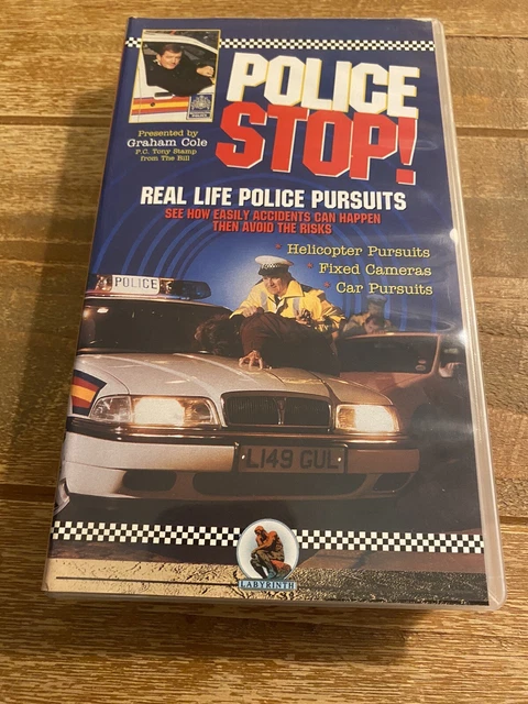 POLICE STOP VHS Video 1994 Real Life Police Pursuits 50 Minutes Graham ...