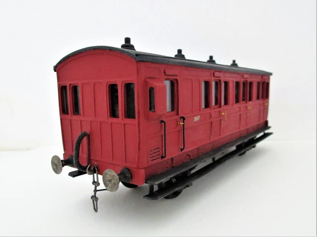 O GAUGE / 7mm scale 4-wheel brake coach scratch aid kit - light railway ...