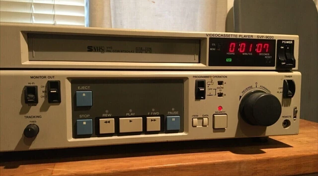 SONY SVP 9020 SVHS s-vhs Pro professional Studio video tape player ...