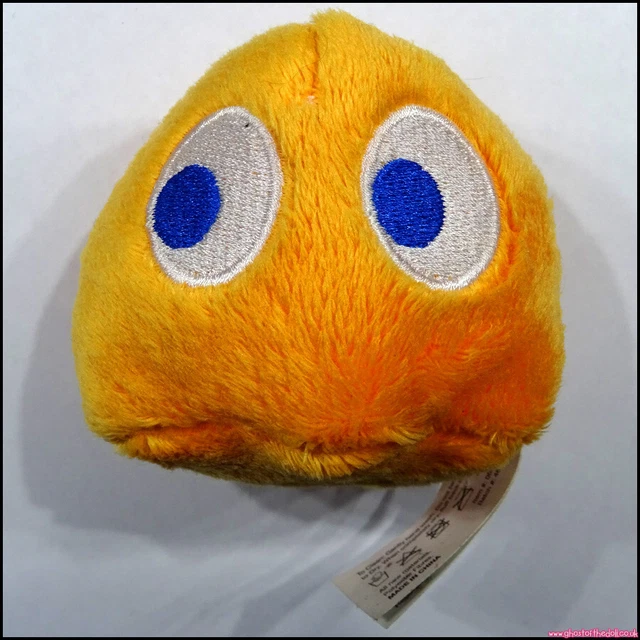 PAC-MAN PLUSH ORANGE GHOST 3" Retro Video Game CLYDE Soft Toy (Bandai ...