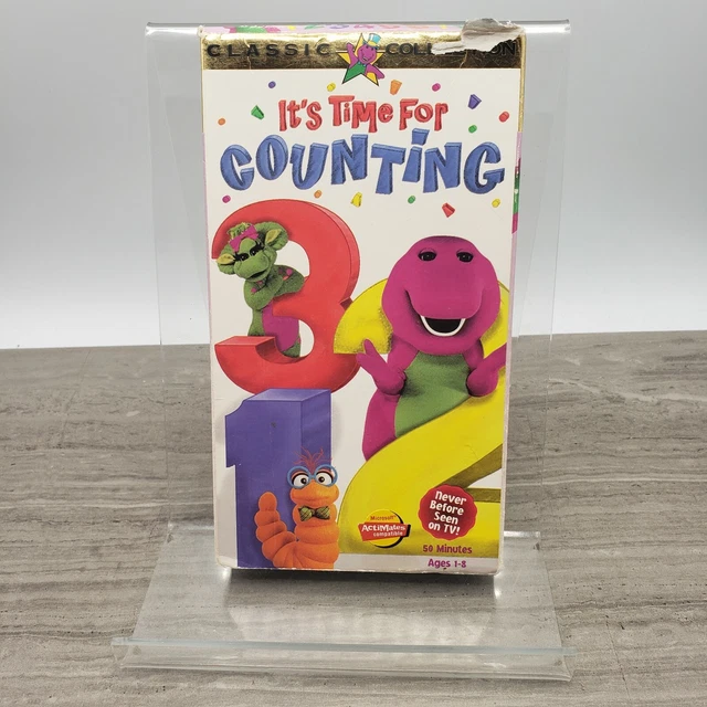 BARNEY CLASSIC COLLECTION: It’s Time For Counting - VHS (1997, Lyrick ...