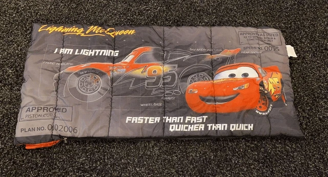 DISNEY PIXAR CARS Lightning McQueen Kids Sleeping Bag I Am Lighting" £ ...