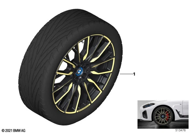 BMW GENUINE 20& RDC Complete Wheel Set Summer Gold M Performance ...