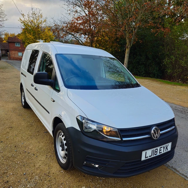 2018 VOLKSWAGEN CADDY LWB Maxi K9 Security Dog Unit Van Tailgate 6SPD Manual £7,350.00 - PicClick UK