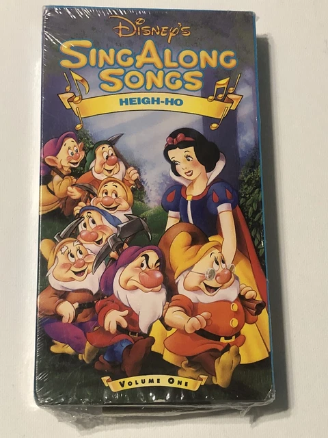 DISNEYS SING ALONG Songs - Snow White: Heigh-Ho (VHS, 1994) V1 Sealed £ ...