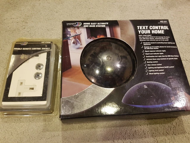 BYRON HOMEEASY SMS Base Station and Double Remote Socket £10.00 ...