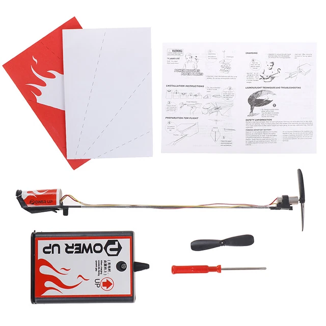 AIRPLANE RC FOLDING Paper Model DIY Motor Power RC Plane Kids Toy ...