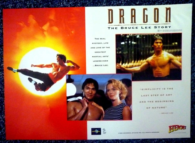 DRAGON THE BRUCE Lee Story Rare Original 1993 Australian Daybill Movie ...