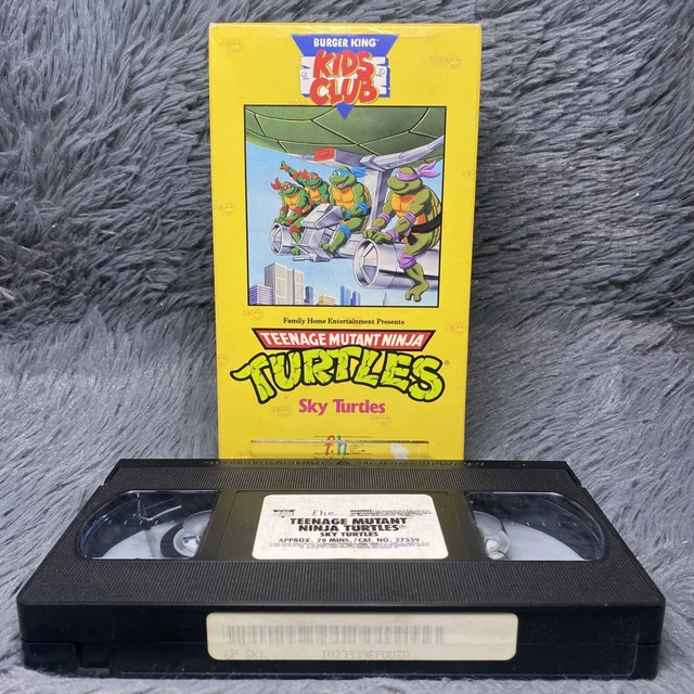 TEENAGE MUTANT NINJA Turtles - Sky Turtles VHS 1990 Burger King Kids ...