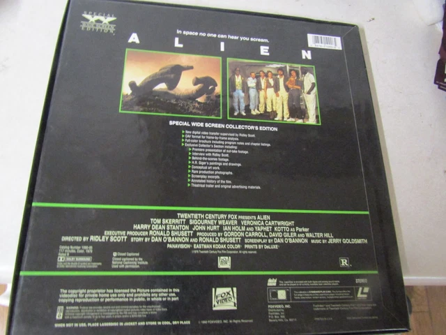 VINTAGE LASER DISC Movie Alien Special Widescreen Collectors Edition 3 ...