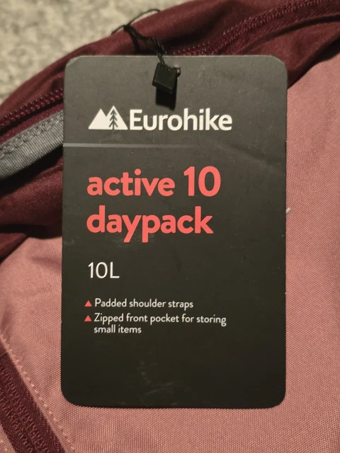 EUROHIKE ACTIVE 10-DAYPACK 10L Backpack £8.65 - PicClick UK