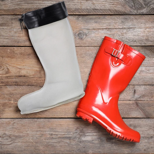 RAIN BOOTS LINER Man Miss Mens Waterproof Shoes Cuff Liners Plush £16. ...