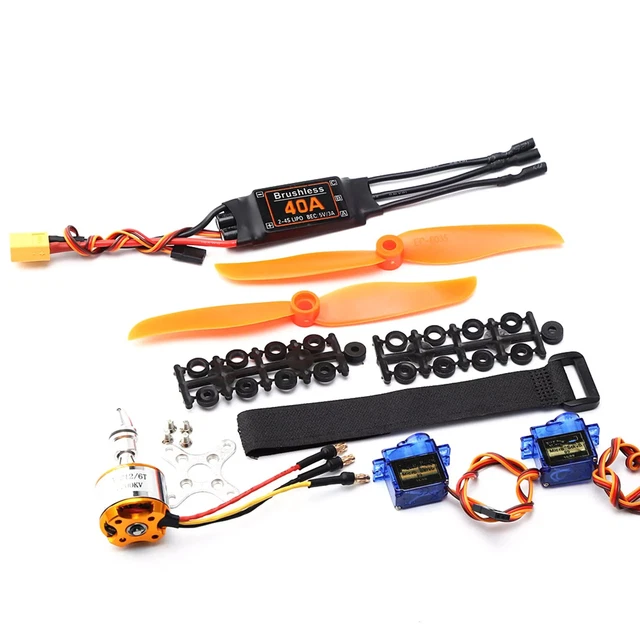FOR RC FIXED Wing Plane Brushless Motor Kit 2200KV 40A ESC 6035 ...
