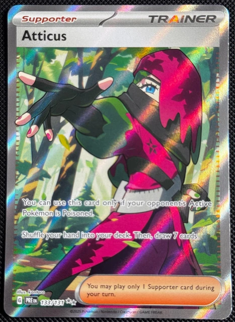 POKEMON ATTICUS 133/131 Ultra Rare Prismatic Evolutions £2.99 - PicClick UK