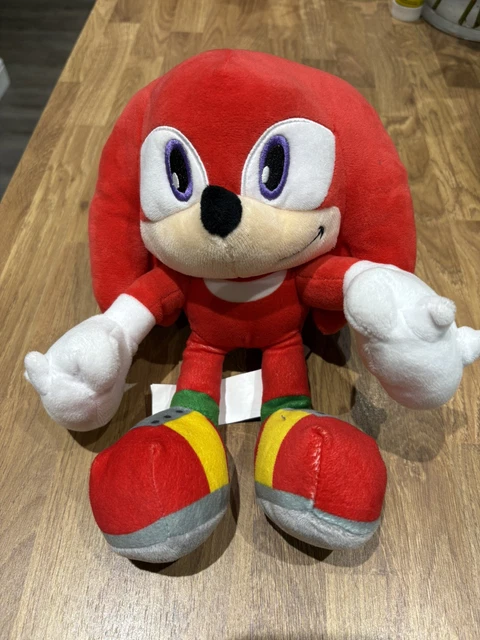 SONIC THE HEDGEHOG Plush Knuckles Soft toy 10" Stuffed SEGA Licensed ...