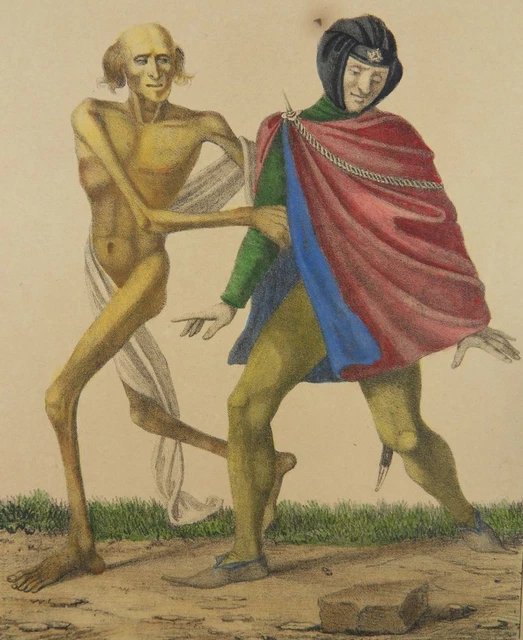 TOTENTANZ DANCE MACABRE DEATH GRAF LITHOGRAPH HIERONYMUS HESS BASEL ...