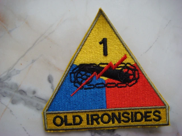 VIETNAM COLD WAR Era US Army 1st ARMORED Division OLD IRONSIDES Tab ...