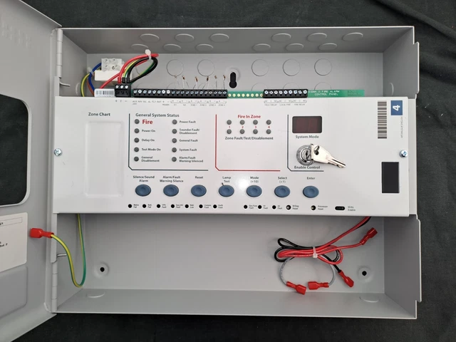 KENTEC 4 ZONE Alarmsense Conventional Fire Alarm Panel Used But Has No ...