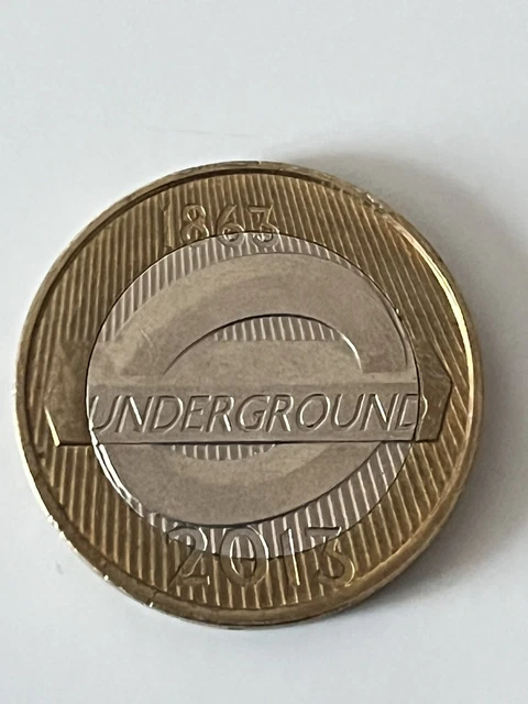 LONDON UNDERGROUND ROUNDEL 2 pound coin £1.60 - PicClick UK
