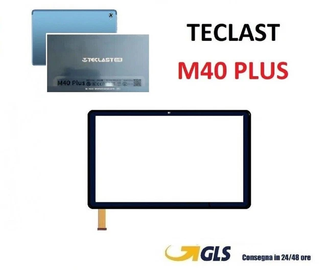 VETRO TOUCH SCREEN Teclast M40 Plus Schermo Nero EUR 24,89 - PicClick IT