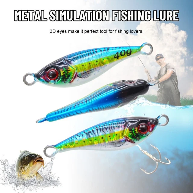LEAD CASTING METAL Simulation Fishing Lure Spinning Baits 3D Printed ...