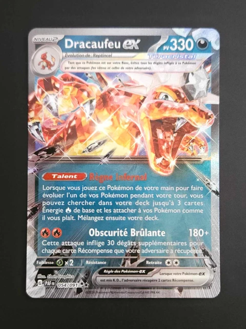 CARTE POKÉMON DRACAUFEU EX EV 4.5 054/91 Destinées de Paldea FR EUR 6 ...