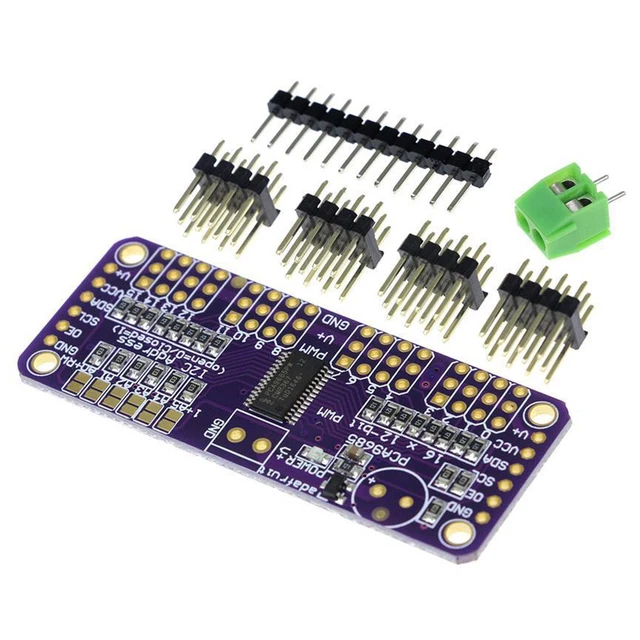PCA9685 16-CHANNEL 12-BIT I2C PWM Servo Motor Driver Module For Arduino ...