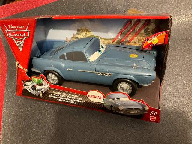 DISNEY PIXAR CARS 2 Mattel Secret Spy Attack Finn McMissile TALKS NIB ...