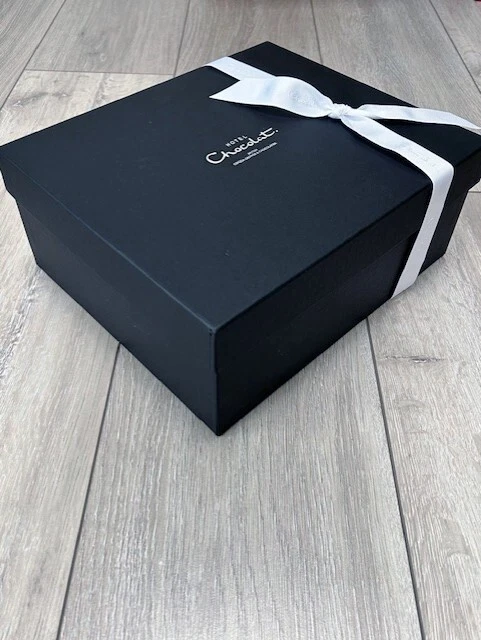 HOTEL CHOCOLAT SIGNATURE Logo Medium Black Gift Box Christmas Hamper ...