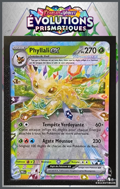 CARTE POKÉMON PHYLLALI EX 006/131 EV8.5 Evolutions Prismatiques Ecarlate Violet EUR 16,99 ...