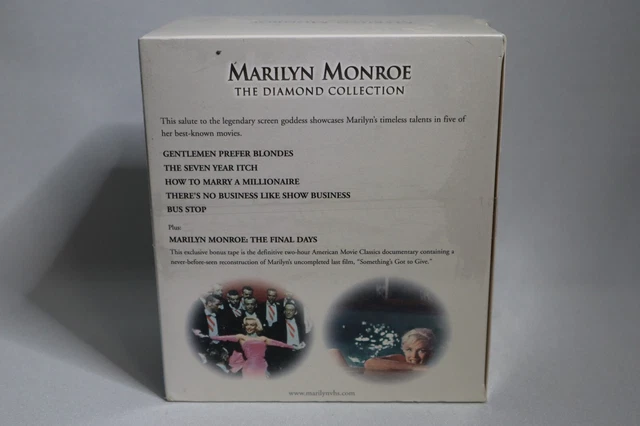 MARILYN MONROE THE diamond collection VHS (BRAND NEW) $25.25 - PicClick CA