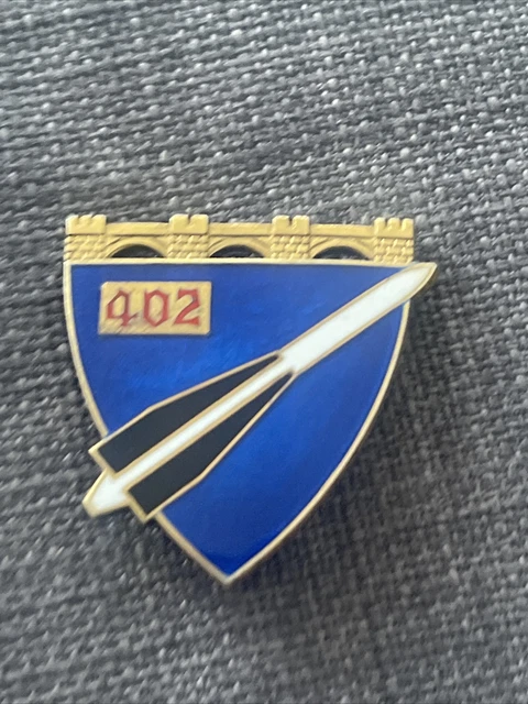 BADGE 402ND ANTI-AIRCRAFT ARTILLERY REGIMENT SOLID SILVER DRAGON G 2001 ...