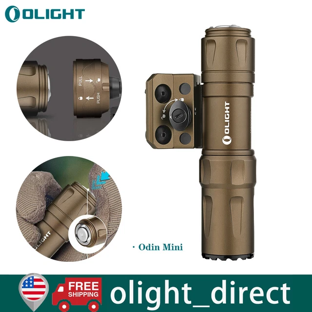 OLIGHT ODIN MINI Desert Tan Tactical Weaponlight Rechargeable 1250 ...