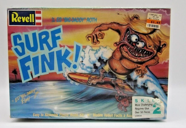REVELL RAT FINK Ed "Big Daddy" Roth Plastic Surf Fink Hobby Kit New ...