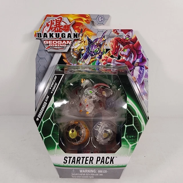 BAKUGAN GEOGAN RISING Starter Pack Diamond Dragonoid Ultra Spartillion ...