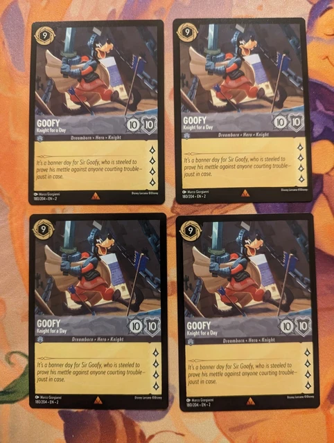 DISNEY LORCANA, RISE of the Floodborn - Goofy Knight For A Day 180/204 ...