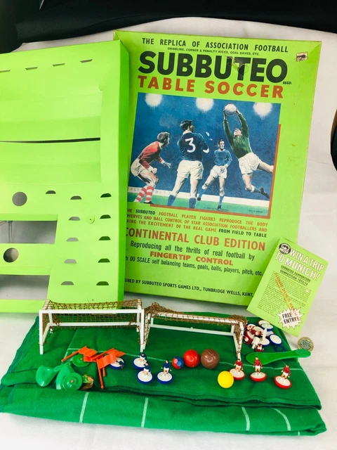 SUBBUTEO VINTAGE VERY Old Incomplete Rare Collectable Table Football ...