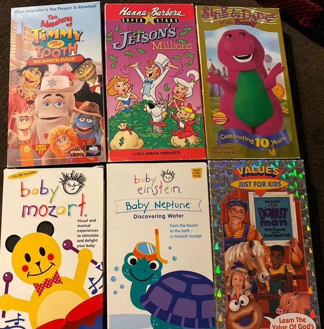 CHILDREN’S KIDS VHS Lot. Barney, Baby Einstein, Timmy The Tooth, The ...