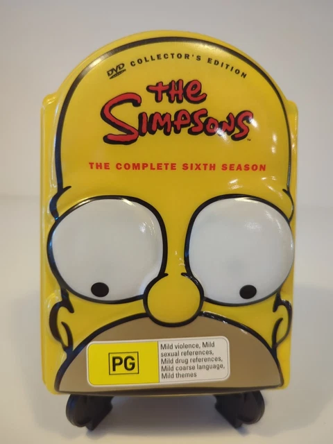 THE SIMPSONS SEASON 6 Boxset DVD Region 4 4 Discs Collectors Edition ...