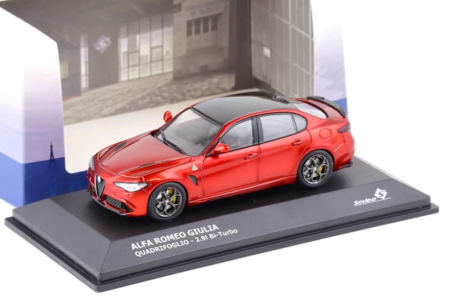 1:43 SOLIDO ALFA Romeo Giulia Quadrifoglio - 2.9l Bi-Turbo Monza Red ...