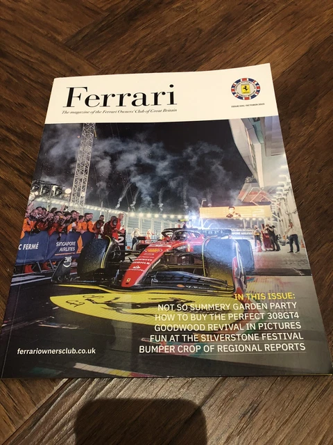 FERRARI OWNERS CLUB UK October 2023 Magazine Issue 235 New. FOC Car ...
