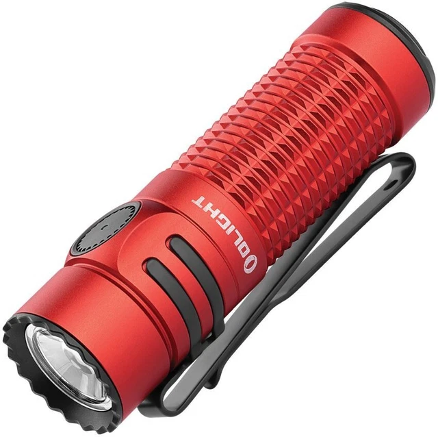 OLIGHT LED WARRIOR Nano Flashlight Red Rechargeable Featuring Half ...
