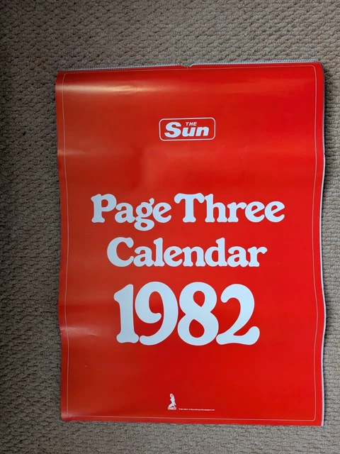 SUN PAGE THREE Glamour Girls Calendar 1982 great condition as never ...