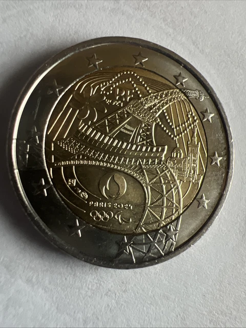 PIÈCE COMMÉMORATIVE DE 2 Euros- JO Paris 2024 - motif Tour Eiffel EUR 9.899,00 - PicClick FR