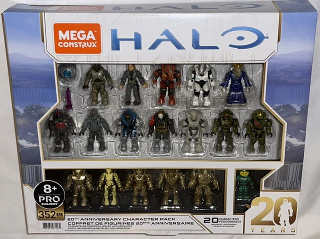 LOT DE 20 figurines Halo Mega Construx 20th Anniversary Character Pack ...