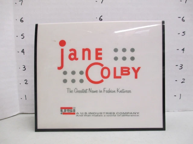 JANE COLBY KNITWEAR 1960s women clothing store display sign sweater US ...