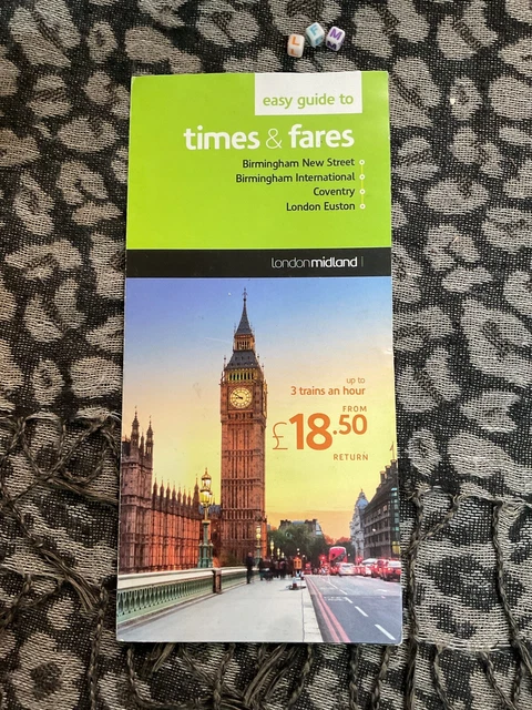 RETRO TRAINS RAILWAYS UK Timetable Booklet SEE DESCRIPTION, Birmingham ...
