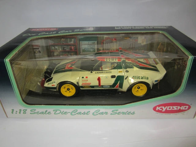 KYOSHO 1/18 LANCIA Stratos HF Alitalia WRC 1977 Monte Carlo Rally ...