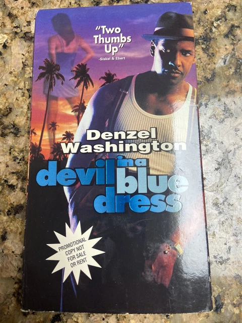 VINTAGE DEVIL IN A Blue Dress Denzel Washington PROMO VHS Cassette Tape ...