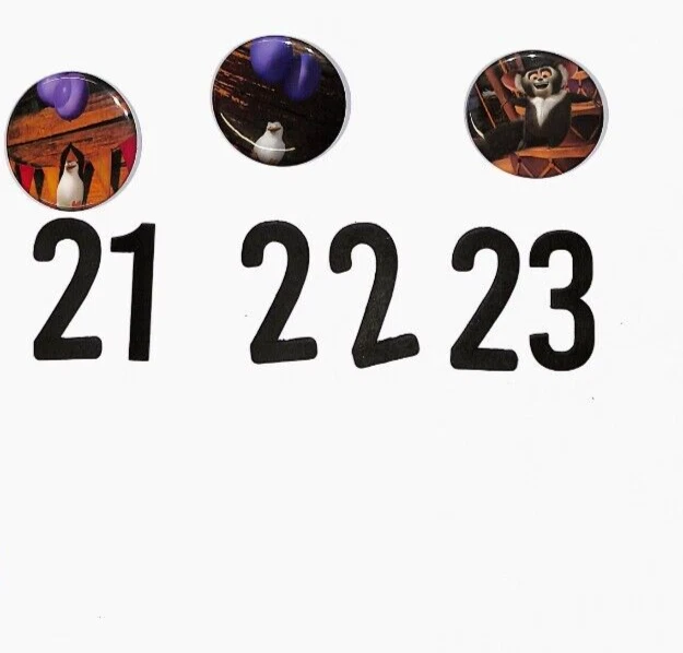 MADAGASCAR 3 BADGES différent RICO SOLDAT MAURICE N°21-22-23 série ...